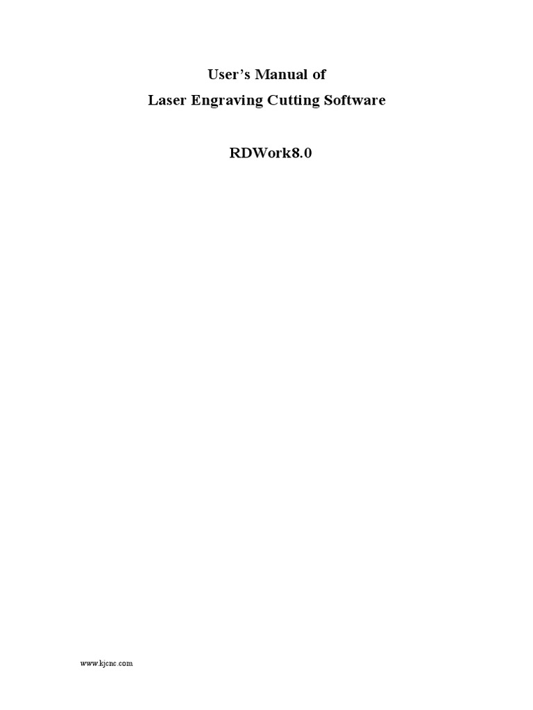 RDWorks V8.0 Manufacturer Manual | PDF | Menu (Computing) | Cartesian ...