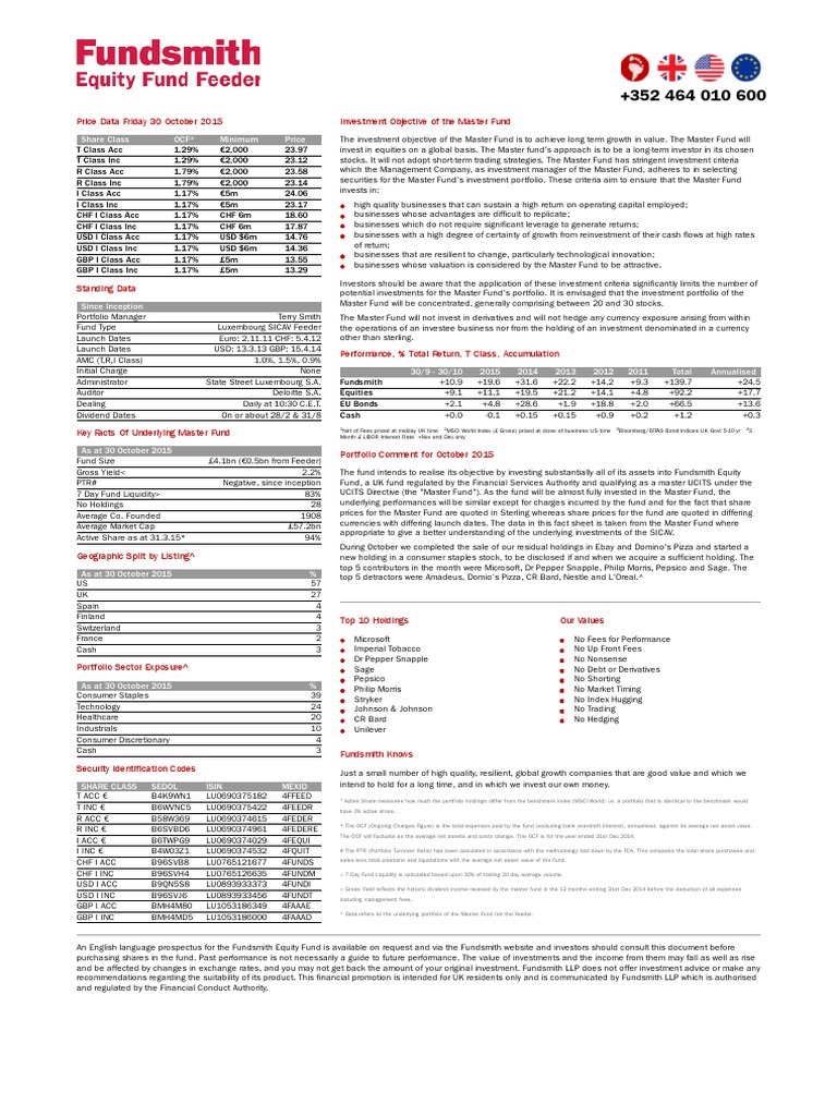 Share Class Ocf Minimum Price | PDF | Investment Fund | Investing