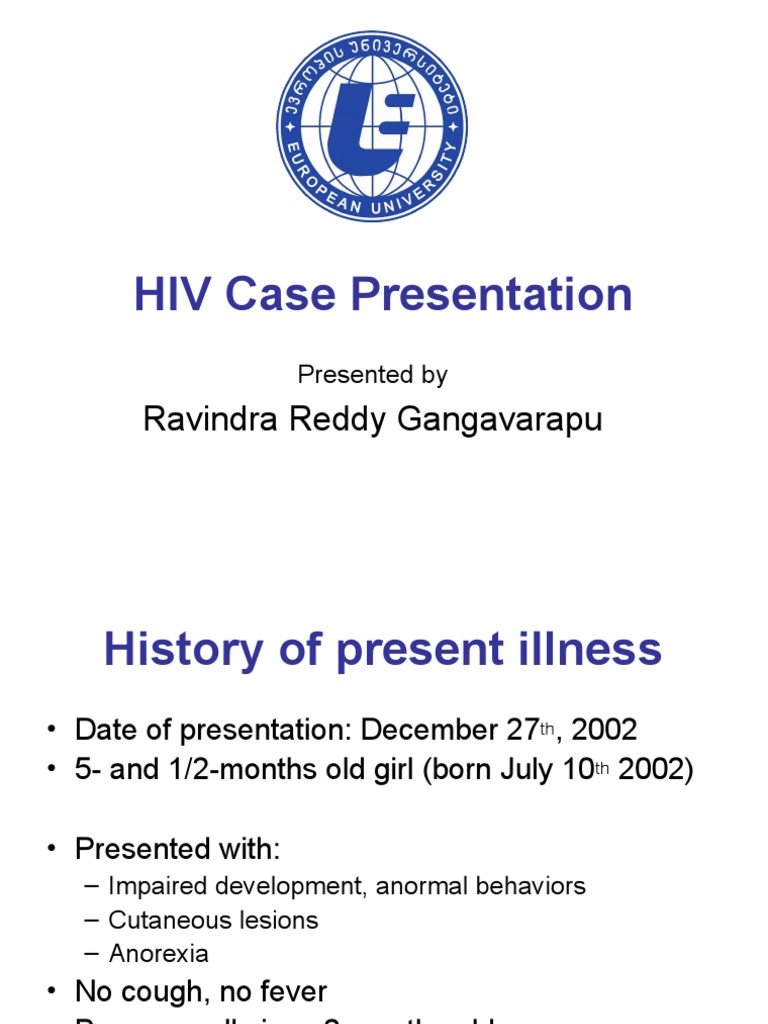 HIV Presentation | PDF | Candidiasis | Hiv/Aids