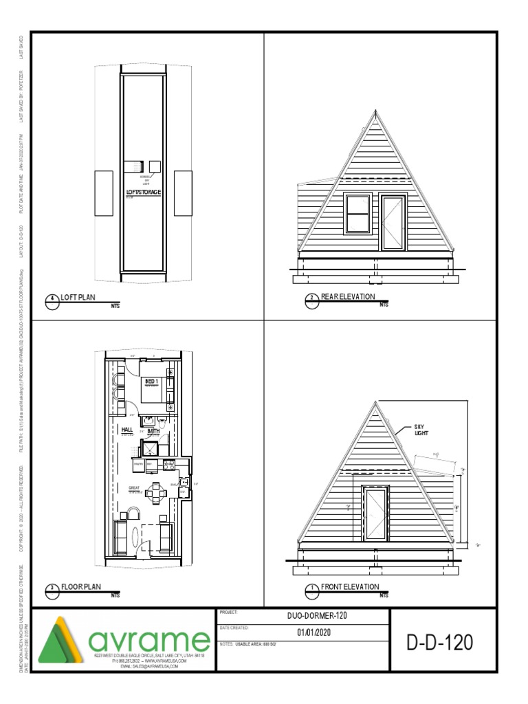 Rear Elevation Loft Plan | PDF