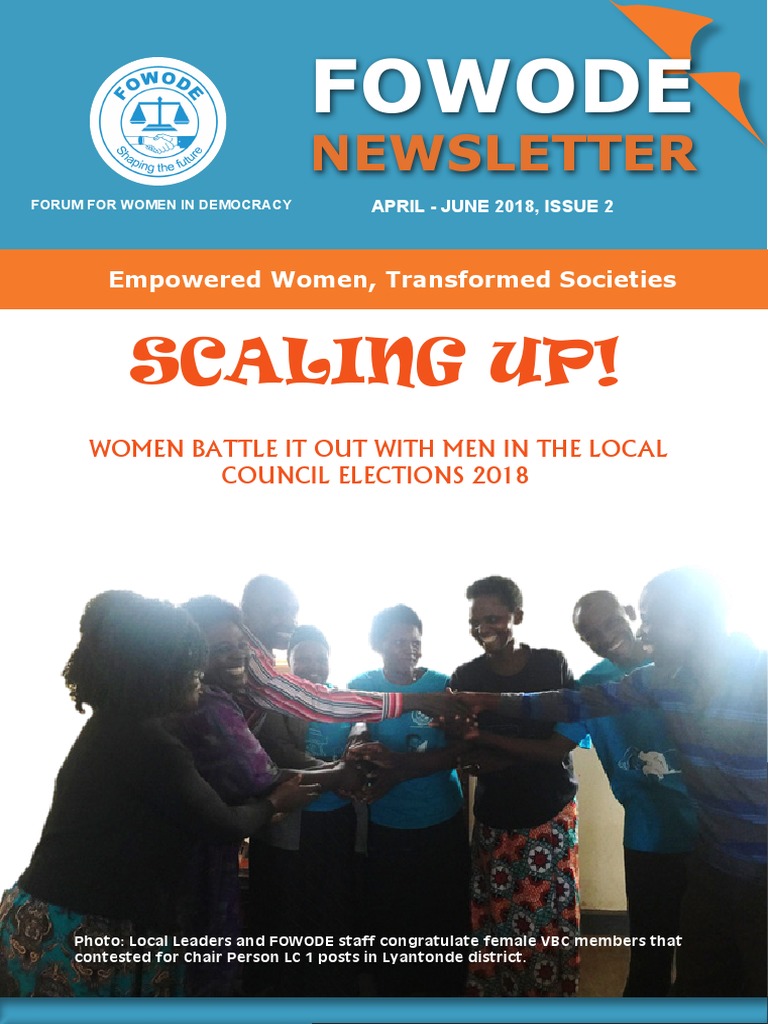 Fowode Newsletter Q2 2018 PDF | PDF | Elections | Voting
