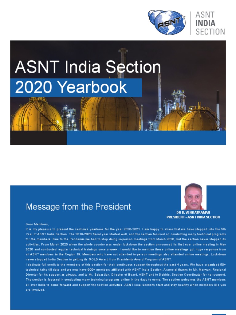 Asnt India Section Yearbook 2020 | PDF | Sikhism | Business