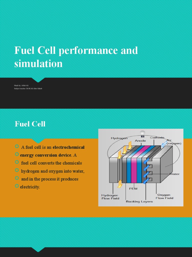 Fuel Cell Presentation - 01 | PDF | Teaching Methods & Materials
