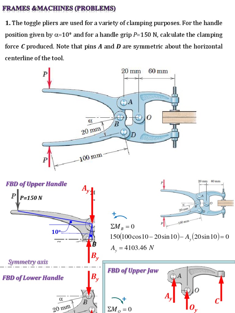Forces in an Adjustable Basketball Hoop | PDF | Force | Mechanical Engineering
