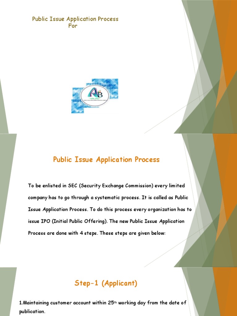 Public Issue Application Process | PDF | Remittance | Securities (Finance)