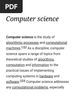 Computer Sciences | PDF | Computer Science | Science