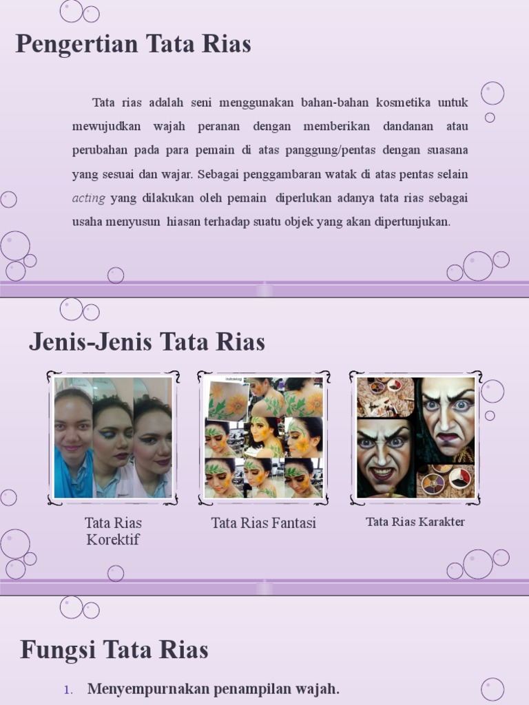 Pengertian Tata Rias | PDF | Karier & Perkembangan | Seni