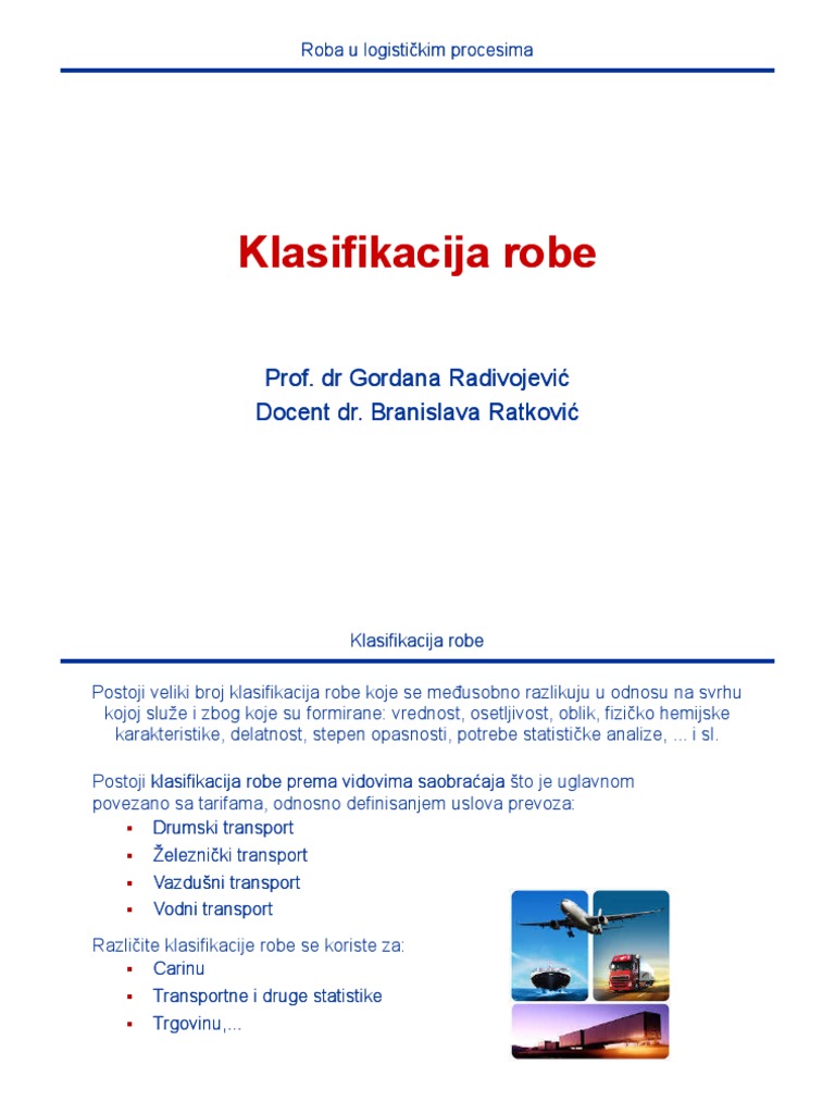 2 Klasifikacija Robe | PDF