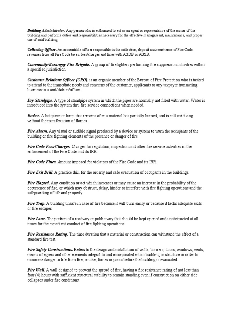 Fire Code Reviewer | PDF | Fire Safety | Firefighter