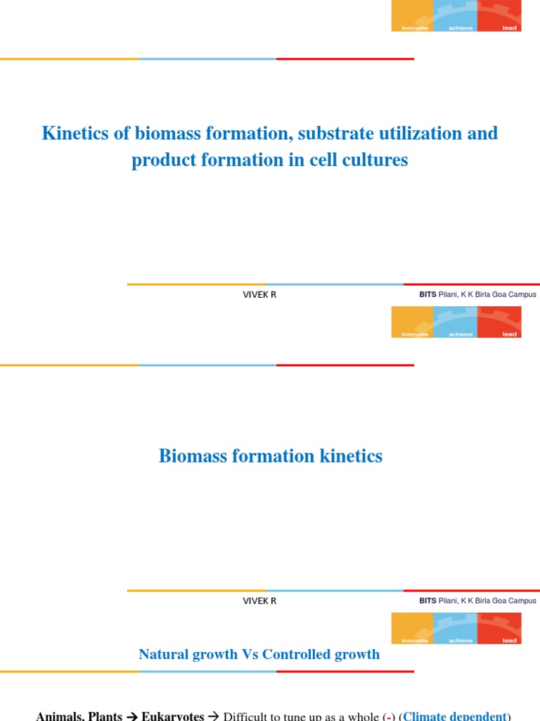 Substrate Utilization in Biomass Kinetics | PDF | Logistic Function ...