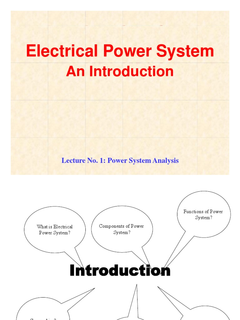 Understanding Electrical Power Systems: An Introduction to Power System ...