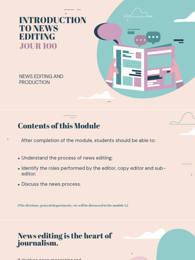News Editing: Roles and Processes | PDF | Copy Editing | Editing