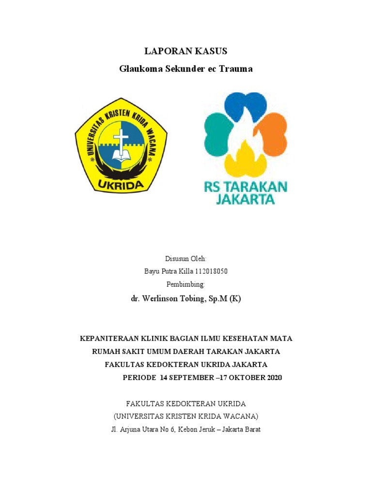 Glaukoma Sekunder Pasca Trauma Mata | PDF