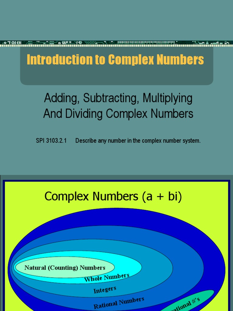 Intro To Complex Numbers | PDF