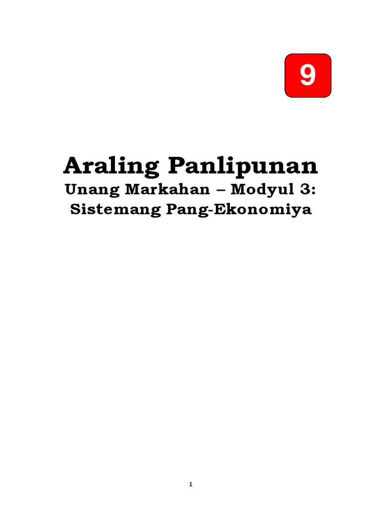 AP9 Q1 Module 3 | PDF