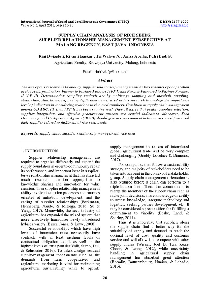 Supplier Relationship Management | Download Free PDF | Supply Chain ...