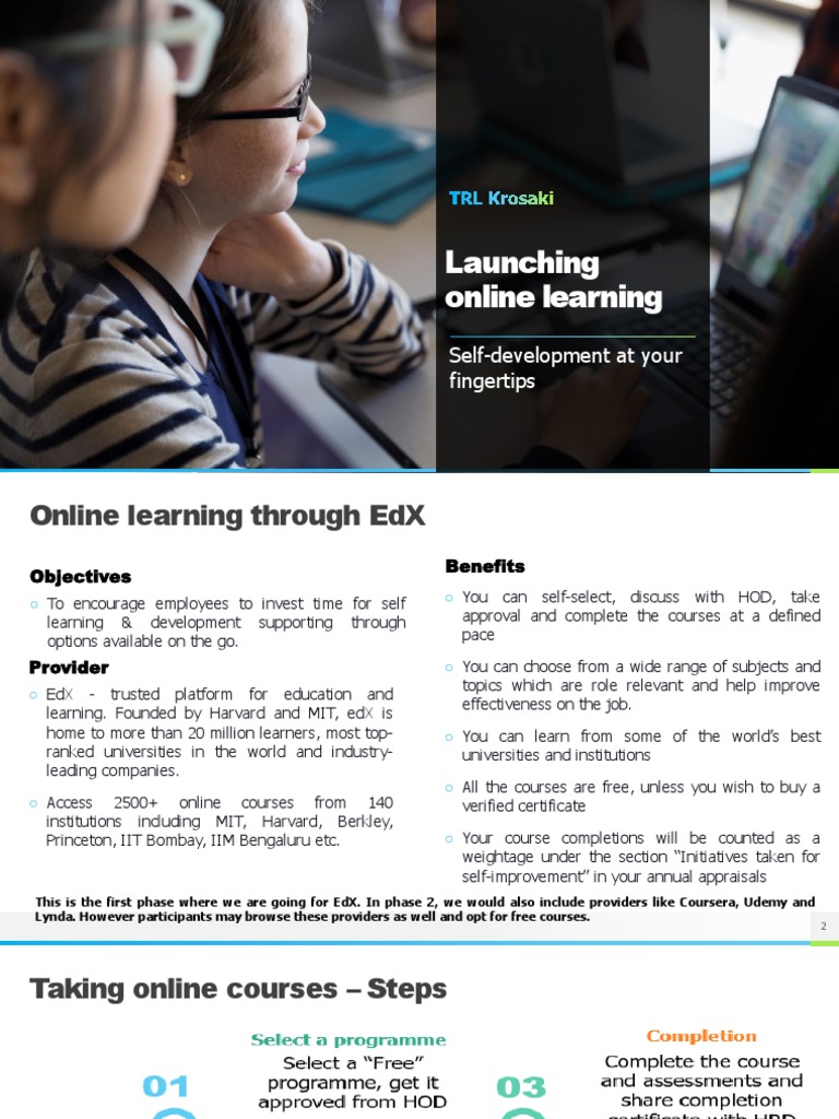 Elearning Courses - EdX and SNTI (Tata Steel) | PDF | Educational ...