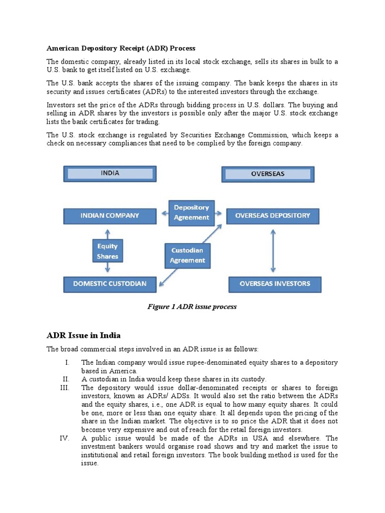 ADR Issue Process | PDF | American Depositary Receipt | Companies