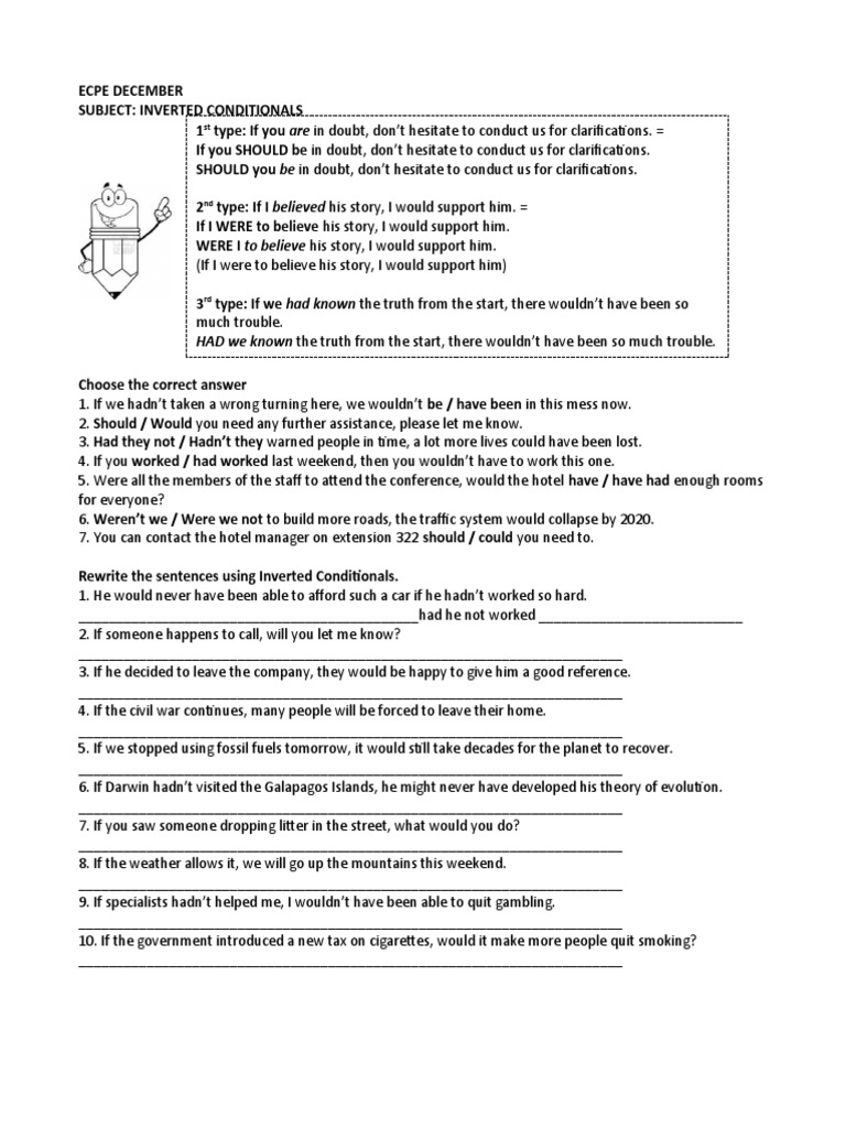ECPE Inverted Conditionals (1486) | PDF | Nature