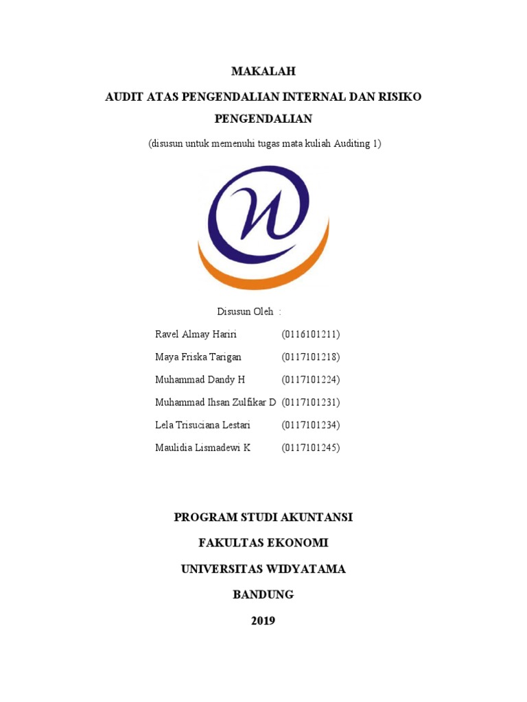 Audit Pengendalian Internal dan Risikonya | PDF