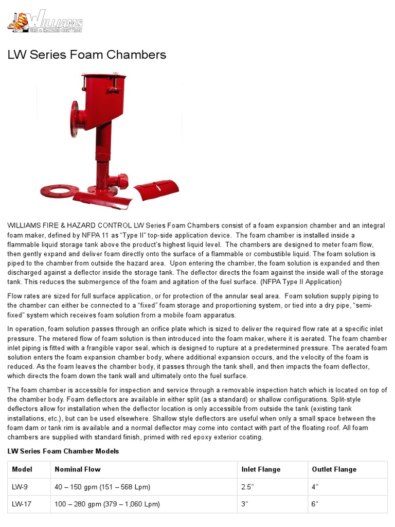 Foam Chambers | PDF | Foam | Flow Measurement