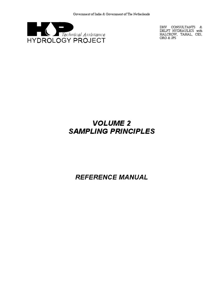 Sampling Principles: Reference Manual | PDF | Confidence Interval ...