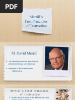 Merrill's Principle of Instructions | PDF | Instructional Design | Learning