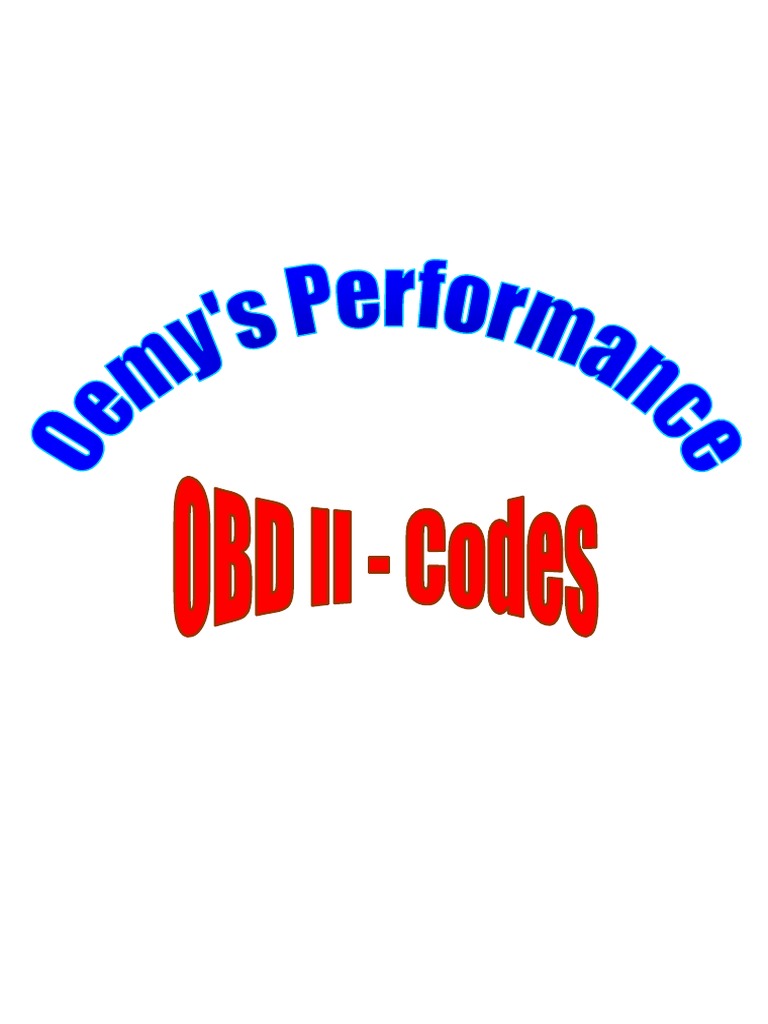 Obd II Codes | PDF | Fuel Injection | Throttle