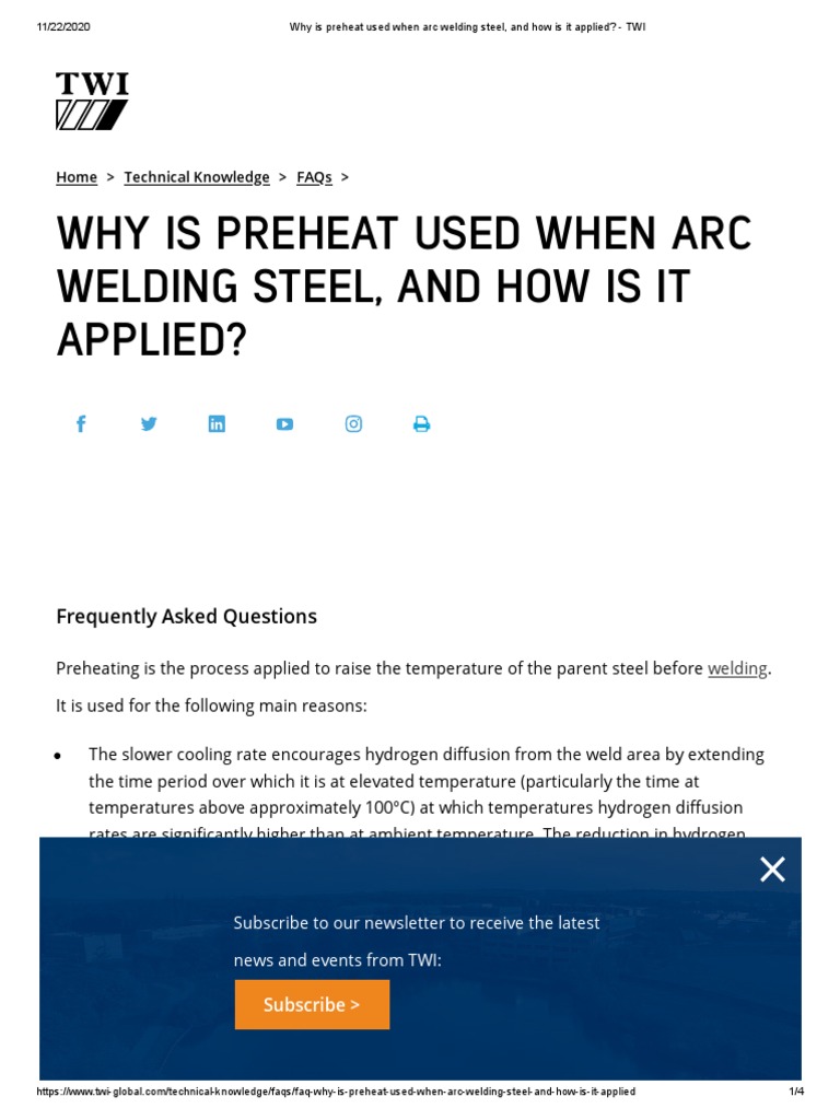 Preheat in Arc Welding Steel | PDF | Welding | Construction