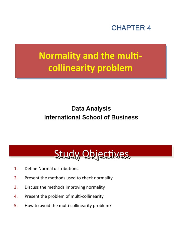 Chap4 Normality (Data Analysis) FV | PDF | Correlation And Dependence ...