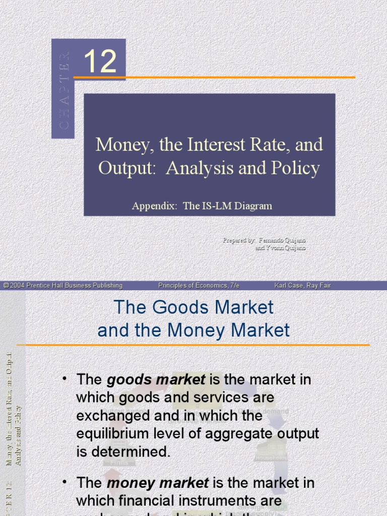 Money, The Interest Rate, and Output: Analysis and Policy: Appendix ...