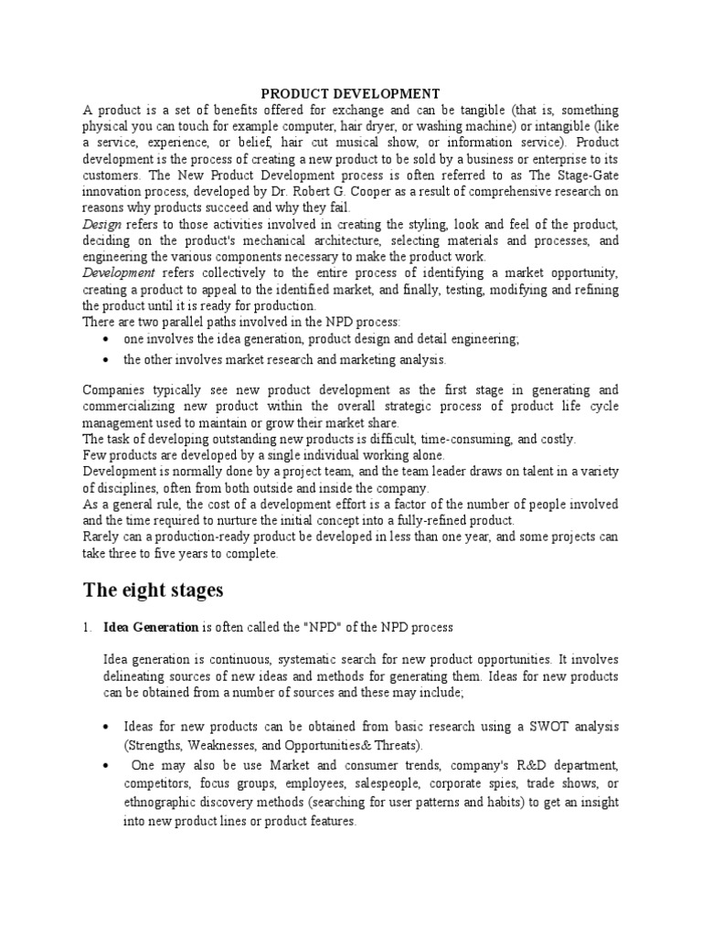 PRODUCT DEVELOPMENT - Notes | PDF | Pricing | New Product Development