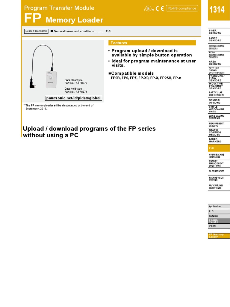 Memory Loader: Upload / Download Programs of The FP Series Without ...