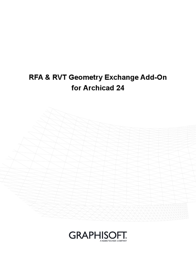 RFA & RVT Geometry Exchange Add-On For Archicad 24 | PDF | Autodesk ...