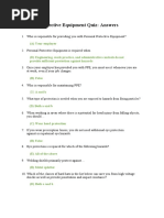 PPE Training Pre-Test and Answers | PDF | Personal Protective Equipment ...