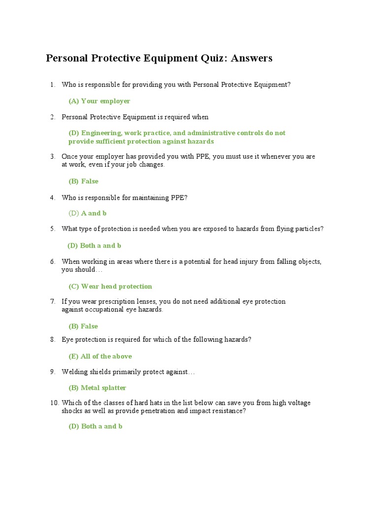 2) Ppe MCQ Quiz Answer Key | PDF | Computers