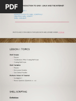 Chapter 1 - Advanced Shell Features | PDF | Computer File | System Software