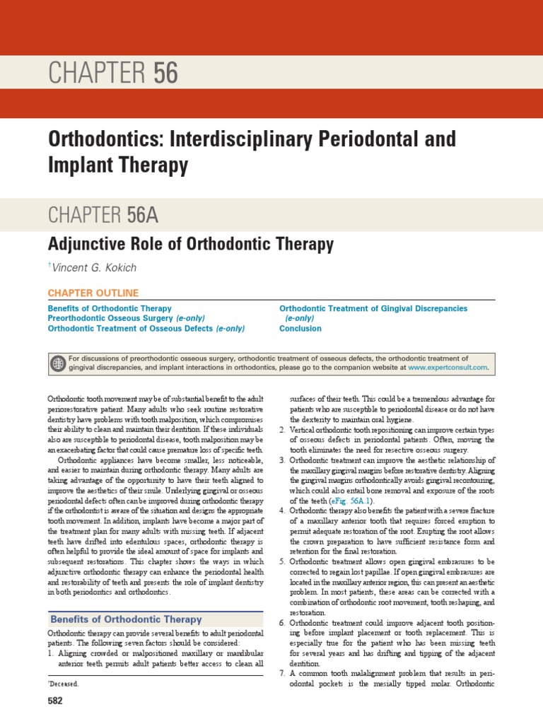 Orthodontics: Interdisciplinary Periodontal and Implant Therapy | PDF ...