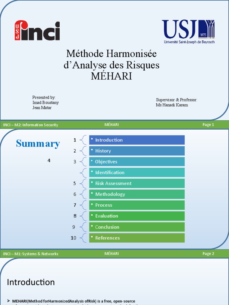 Méthode Harmonisée D'analyse Des Risques | PDF | Information Security | Risk Management