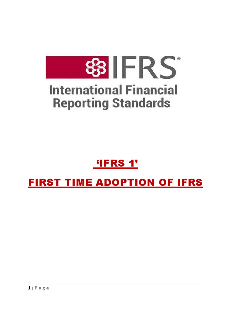 IFRS 1 in Details | PDF | International Financial Reporting Standards ...
