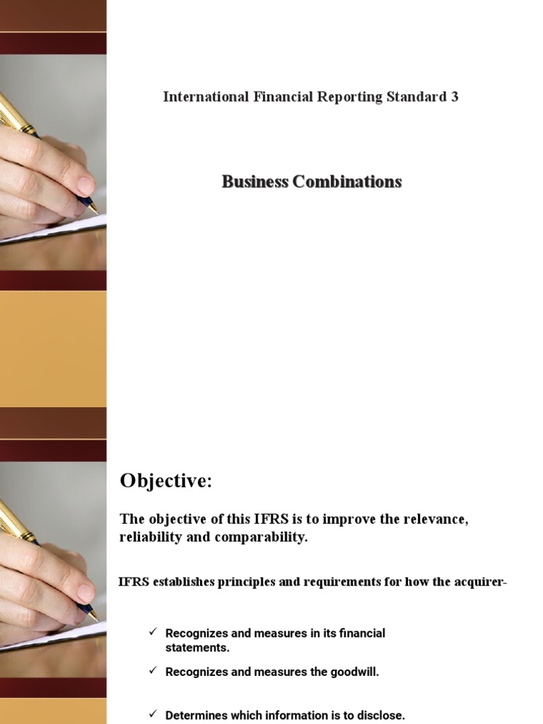 Ifrs 3 | PDF | Mergers And Acquisitions | Goodwill (Accounting)
