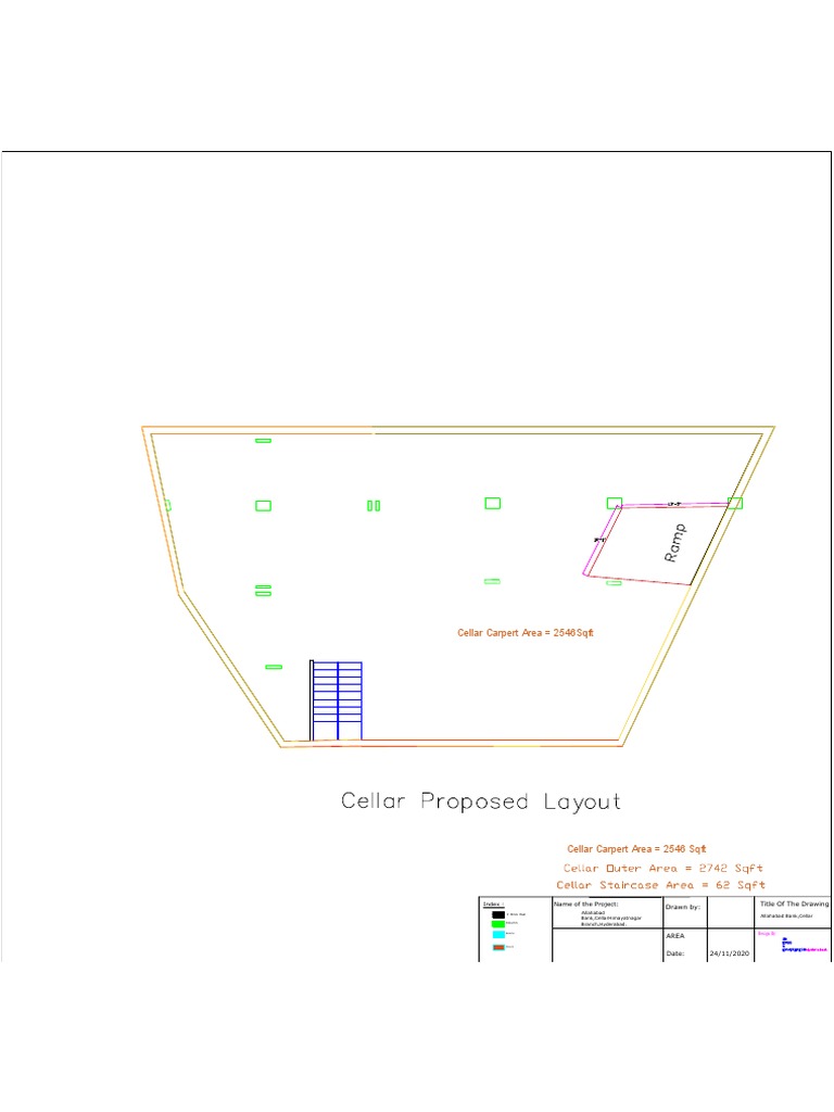 Allahabad Bank Cellar Design Drawing | PDF