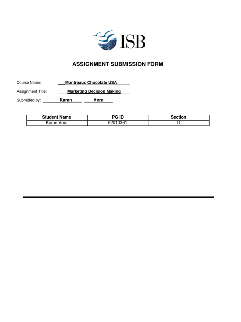 Assignment Submission Form: - Karan Vora | PDF | Brand | Media Manipulation