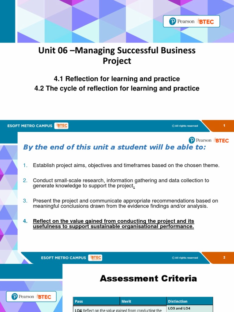 1225-1592303907349-HND MSBP W12 Reflection For Learning and Practice | PDF | Evaluation ...