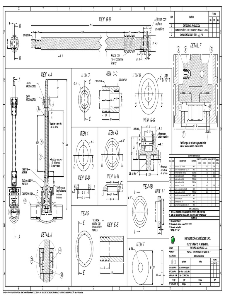 Valvula Vastago Extendido | PDF | Procesos industriales | Ingeniería ...