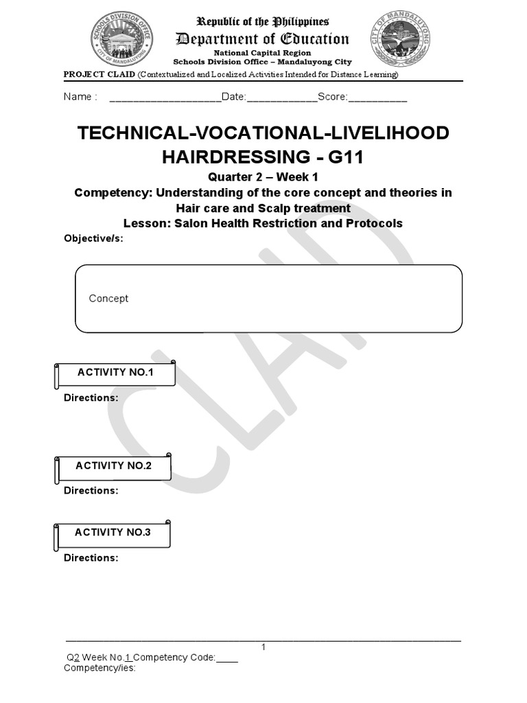 Hairdressing q2-Wk 1 | PDF | Business