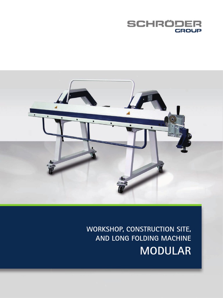 Schroder Broschuere Modular En Pdf Sheet Metal Industrial