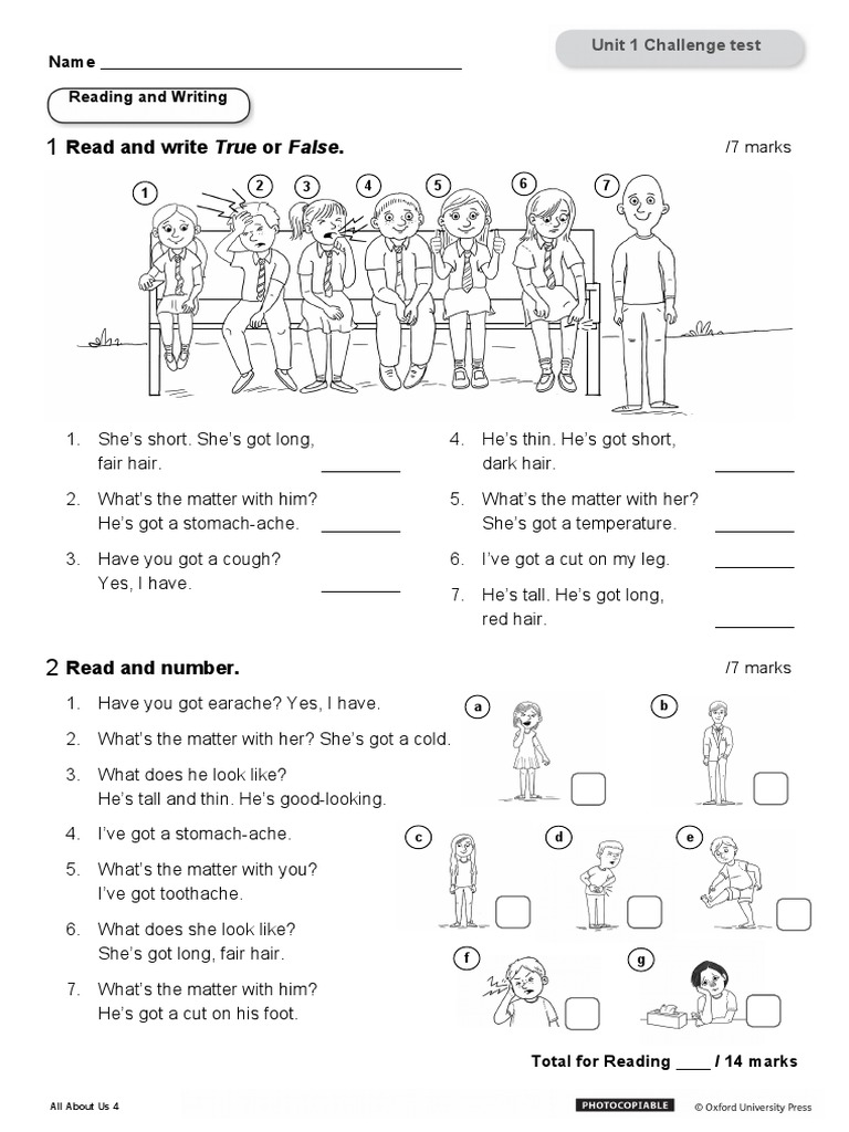 10 AAU Level 4 Test Challenge Unit 1 | PDF | Language Arts & Discipline ...