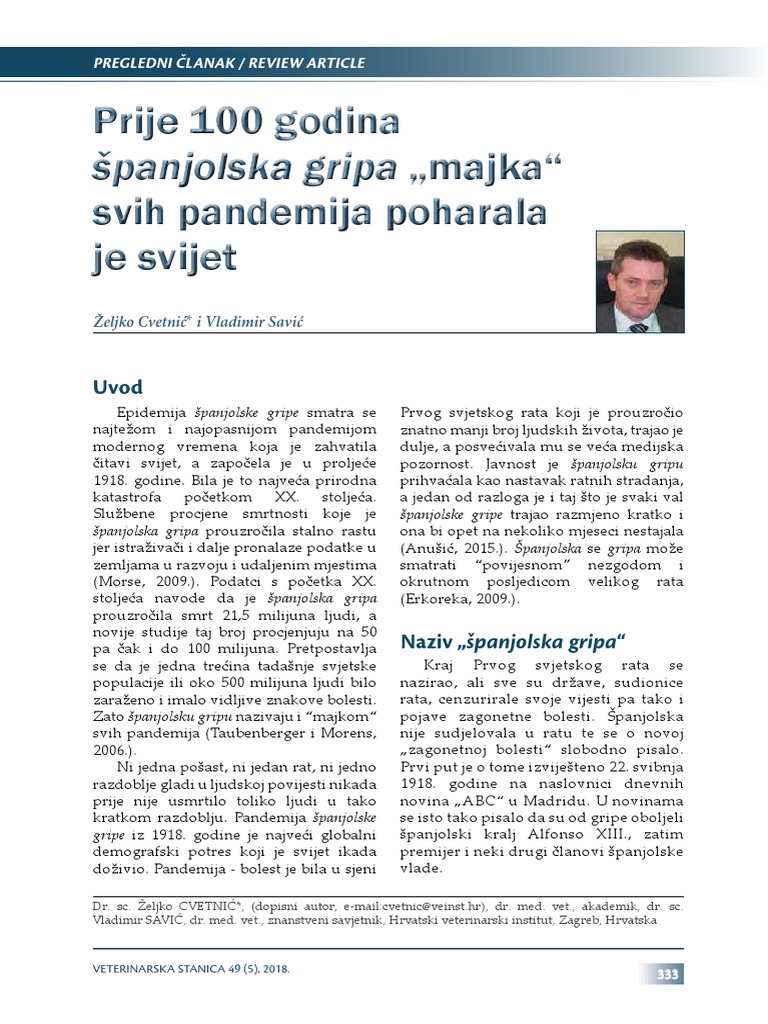 02 Cvetnic Spanjolska Gripa | PDF