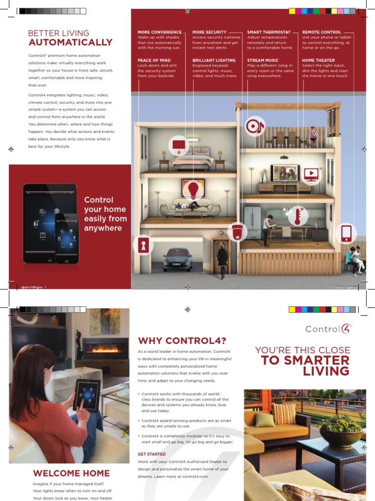Control4 System Brochure Rev A | PDF | Automation | Consumer Electronics